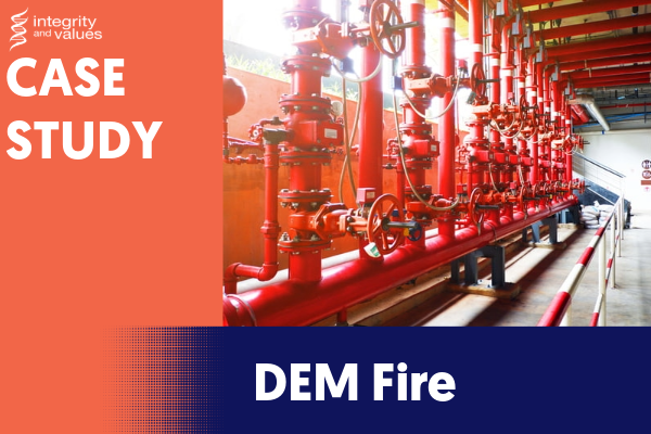 Case Study: DEM Fire - Integrity and Values
